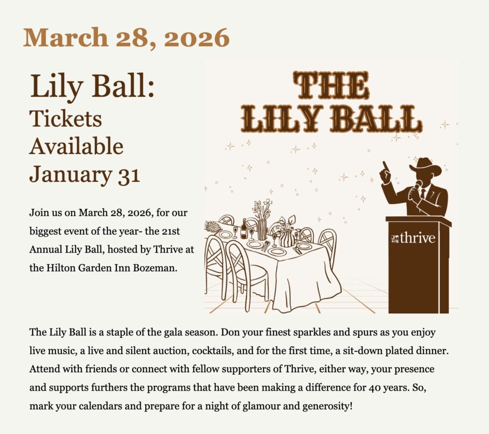 Lily Ball Fundraiser Gala | Thrive | Mentoring, Education, Support
